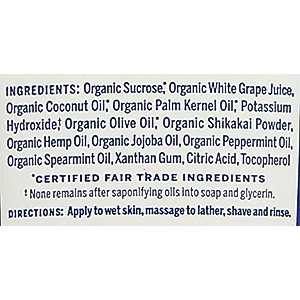 Dr. Bronner's Certified Organic Body Care Spearmint Peppermint Shaving Gels 7 fl. oz. (a)