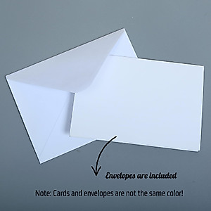 4x6 Photo Folder with Envelopes, Photo Insert Notecards Cardboard Picture Frame Paper Picture Frames, Great for Classroom DIY Graduation Wedding (100 Pack, White)