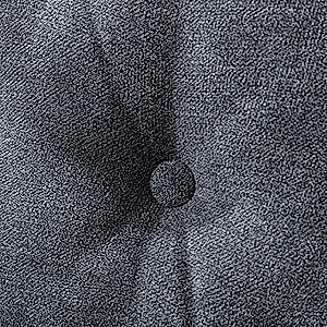 Rocking Chair Glider Chair for Nursery Comfortable Rocker Fabric Padded Seat with Side Pocket Upholstered Rocking Chairs with High Back for Living Room Baby Kids Room Bedroom (Dark Grey)