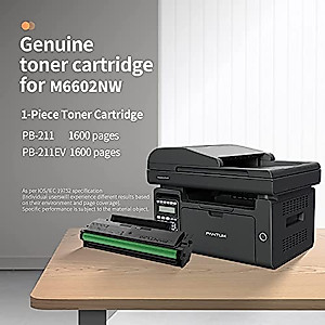 Pantum M6602NW All-in-One Monochrome Laser Printer Copier Scanner Fax with Wireless Ethernet & USB2.0 Capabilities, 150 Pages Paper Input Capacity (V7W99B)