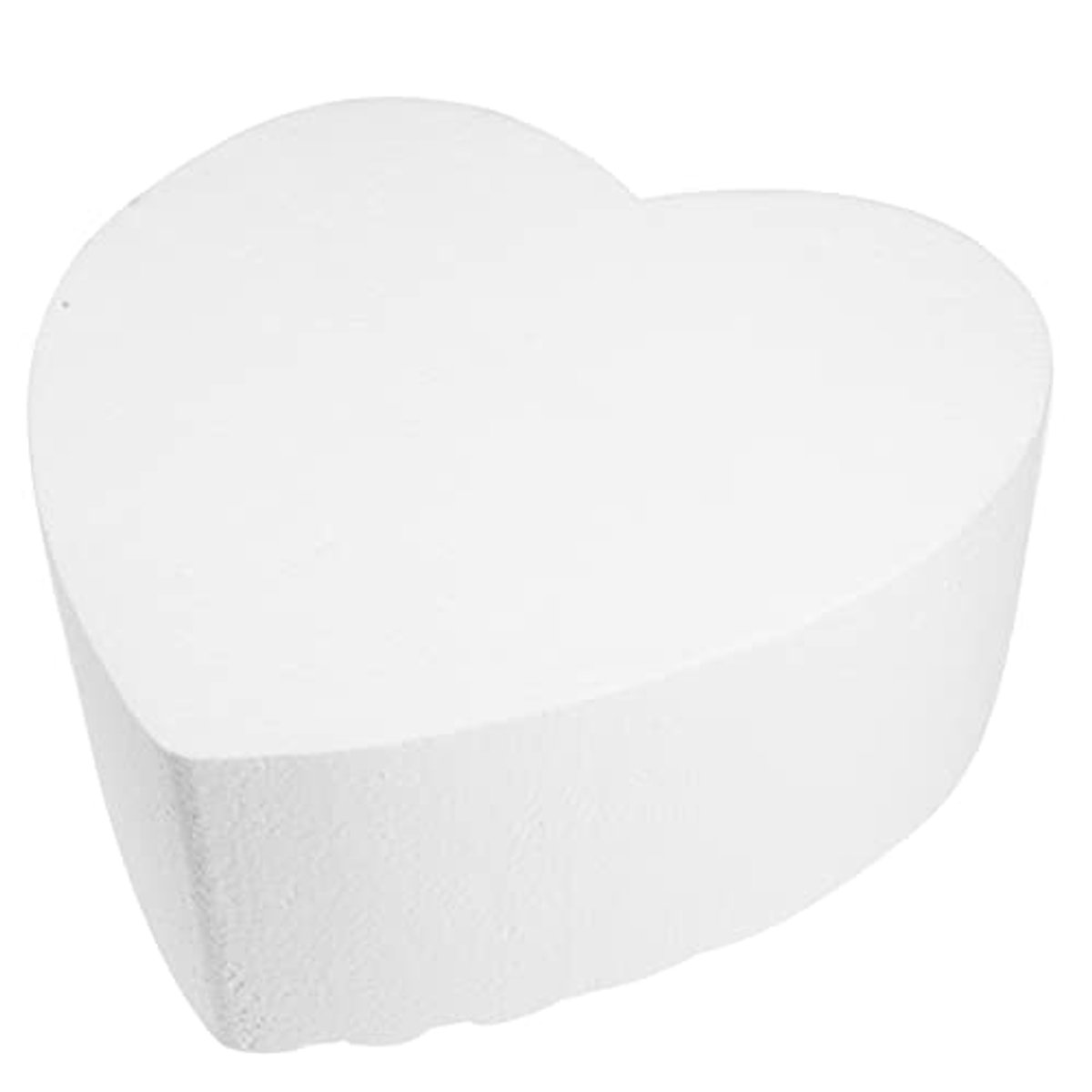 NOLITOY 2pcs Foam Cake Model Heart Cake Dummies Foam Heart Cake Foam Cake Form Foam Heart Shapes Floral Foam Shape Foam Cake Dummies Foam Cake Rounds Wedding White To Rotate Mold