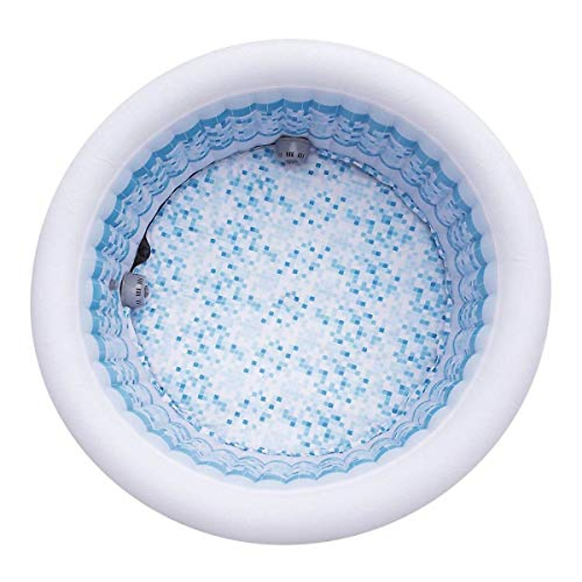 Coleman 13804-BW SaluSpa 4 Person Portable Inflatable Outdoor Round Hot Tub Spa with 60 Air Jets, Tub Cover, Pump, Chemical Floater and 3 Type VI Replacement Filter Cartridges, Black