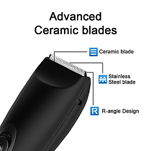 Electric Razor Groin Hair Trimmer for Men Portable Waterproof Body Hair Shaver Replaceable Ceramic Blade Ultimate Male Ergonomic Hair Clipper