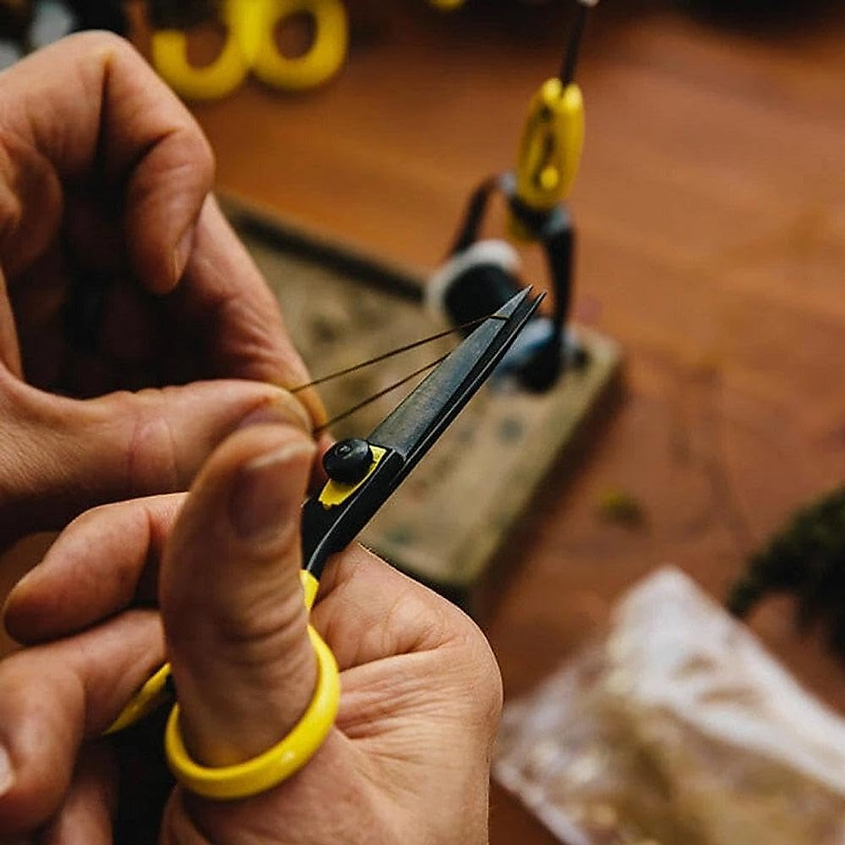 Loon Outdoors Razor SCISSOR,Yellow,4"