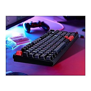 SAMA SM68 Wireless Gaming Mechanical Keyboard Type C 2.4G Bluetooth Third Mode Keyboard 68 Keys RGB Multifunctional PC Keyboard for Windows/MAC Purple