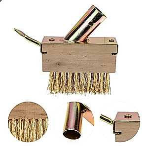 YARNOW Moss Removal Deck Crevice Tools Grout Brush Cleaner Wire Brush with Scrapers Decking Cleaner Remover for Cracks Paver Bricks Flagstone