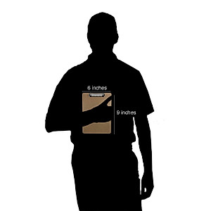 Trade Quest Memo Size 6'' x 9'' Clipboard Low Profile Clip Hardboard (Pack of 1)