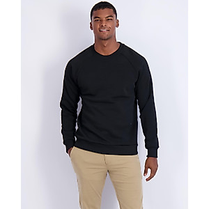 3 Pack: Men's Sweatshirts Fleece Long Sleeve Mens Crewneck Pullover Sweatshirt Sweater Soft Plush Active Breathable Athletic Men Workout Wicking Casual Warm Winter Running Work Crew Neck- Set 8, XXL