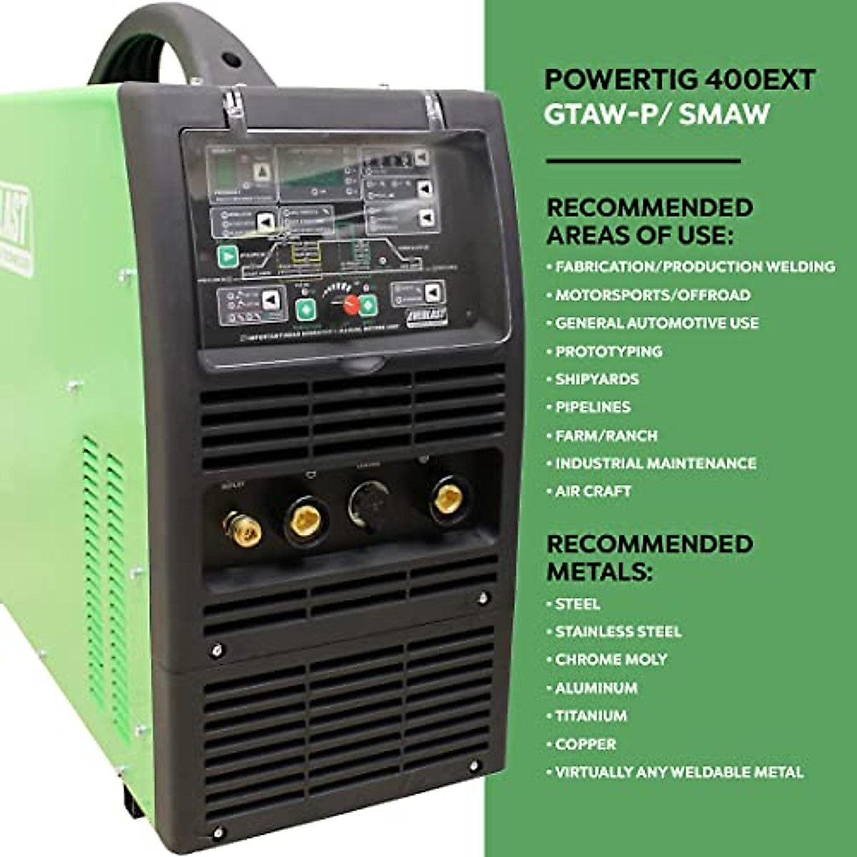 2022 Everlast PowerTIG 400 EXT Digital AC DC 400amp TIG STICK Pulse Welder