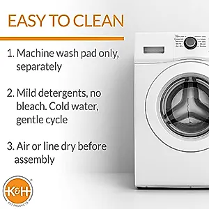 K&H Pet Products Ultra Plush Deluxe Bolster Crate Pad Fleece 20 X 25 Inches