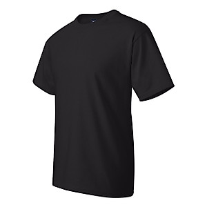 Hanes mens 6.1 oz. Beefy-T(5180)-BLACK-3XL-4PK