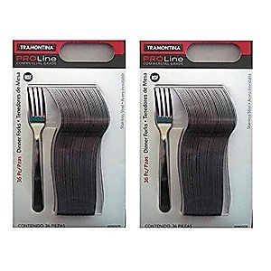 2 X Tramontina Pro Line 36 Dinner Forks Commercial Grade Stainless Steel