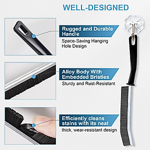 WWOYEP 3PCS Hard Bristle Crevice Cleaning Brush, Hard-bristled Crevice Cleaning Brush, Gap Cleaning Brush, Specially Used for Dead Corners in bathrooms, Kitchens, Ceramic Tiles, and Window Grooves.