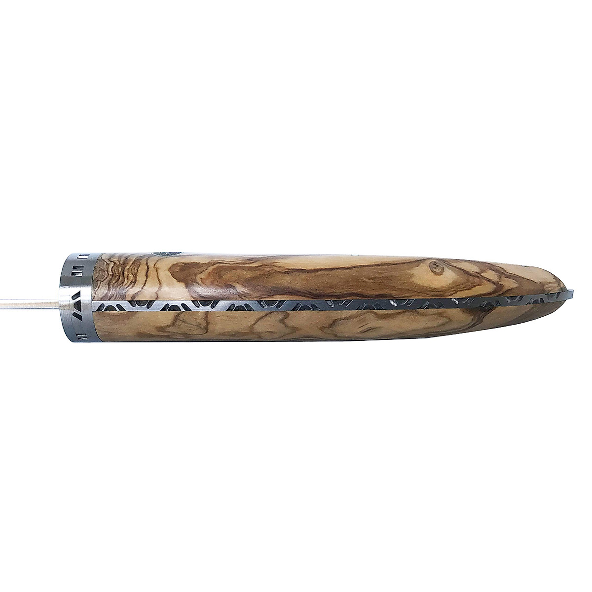 Laguiole en Aubrac Cuisine Gourmet Stainless Fully Forged Steel Made In France Cook's Chef 's Knife With Olivewood Handle, 7-in / 17.8cm