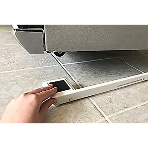 Shepherd Hardware 9601 Stamped Steel Adjustable Appliance Rollers, 2-Pack