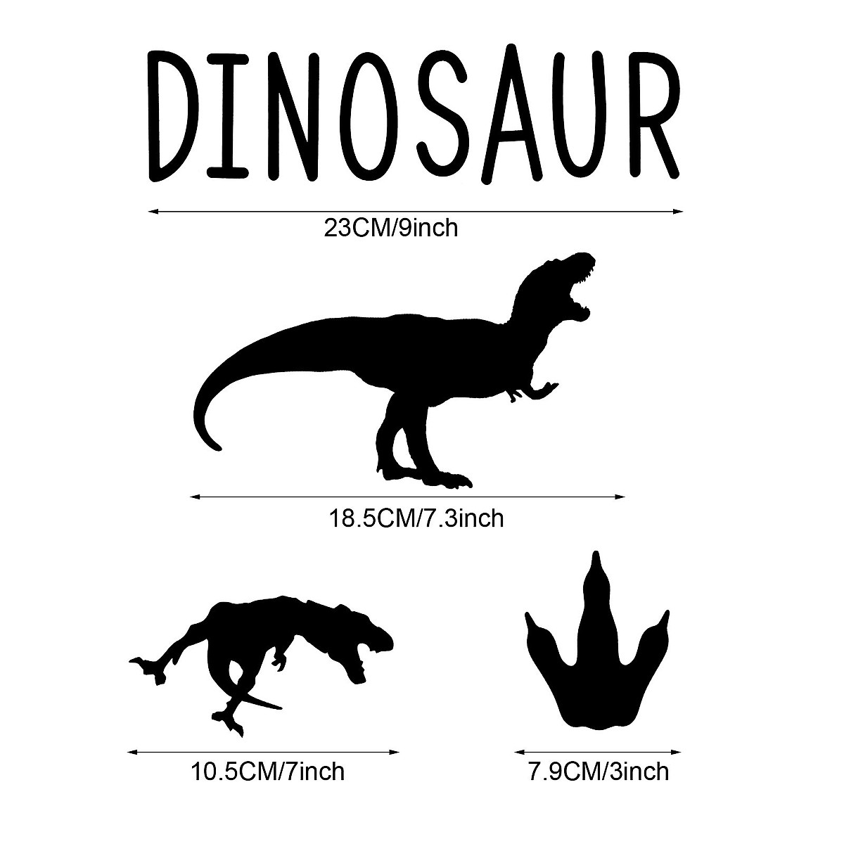 38 Pieces Dinosaur Wall Decals Dinosaur Wall Stickers to Go to Sleep I Count Dinosaurs Not Sheep Dinosaur Decorations for Boys Room (Classic Style)