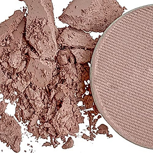 Honeybee Gardens 'Skinny Dip' Refillable Eye Shadow Palette | 4 Neutral Shades with a Refillable Compact with Brush | Natural Ingredients | Gluten Free | Vegan | Cruelty Free