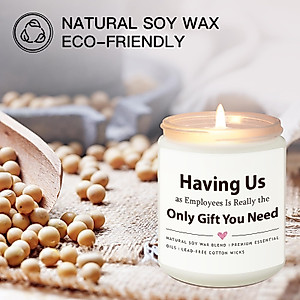 Boss Gifts for Women/Men, Cool Gifts for Bosses, Bosses Day Gifts for Male Female, Handmade Candle Boss Gifts, Boss Lady Gifts for Women, Funny Gift for Best Boss - Lavender Natural Soy Wax Candle 7oz