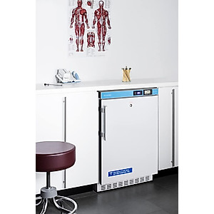 ACCUCOLD ACR45LCAL Pharmacy ADA Compliant 20" Wide Built-in Undercounter All-refrigerator with NIST Calibrated Alarm/Thermometer, Vaccine Storage, Frost-free, Self-closing Door and Lock…
