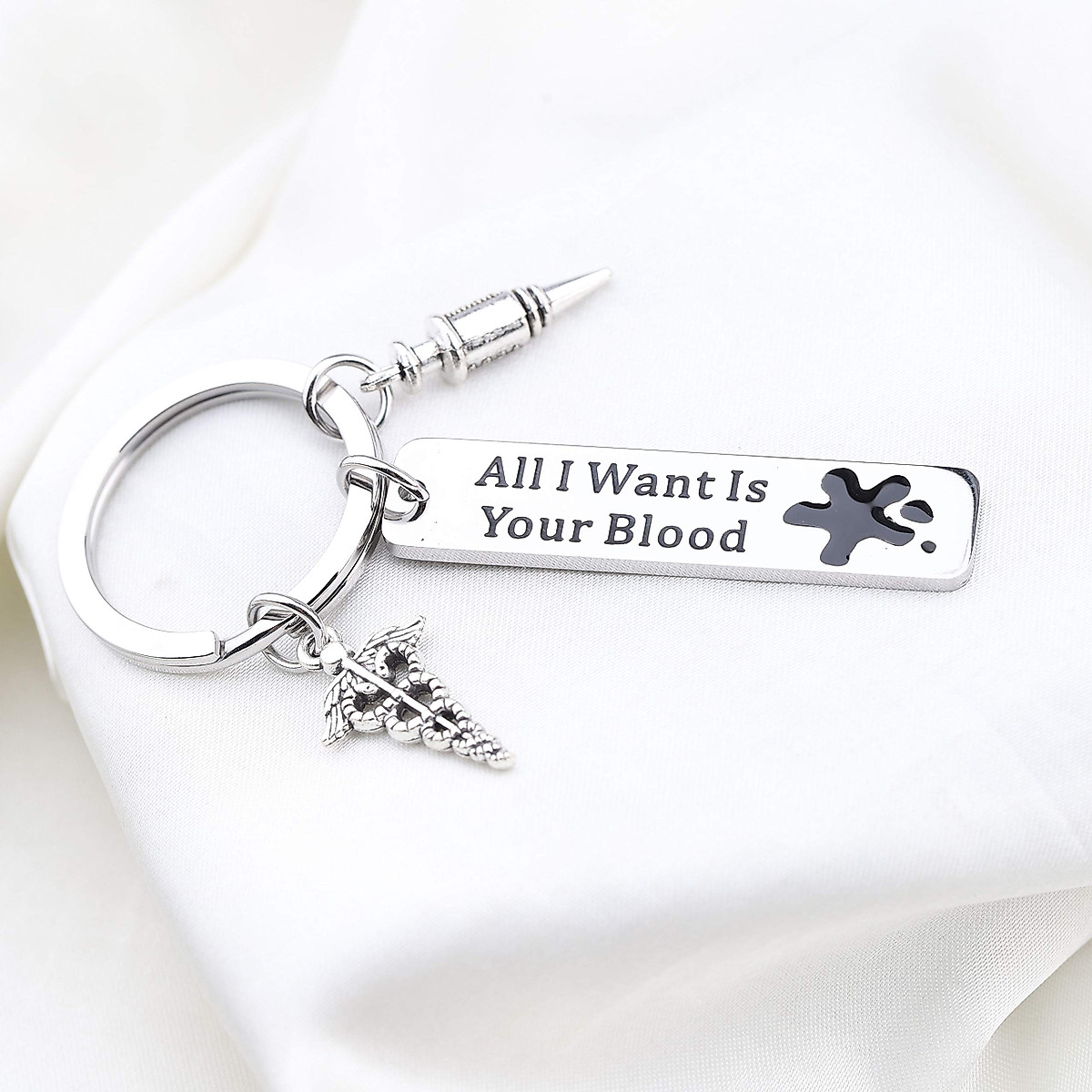 PLITI Phlebotomist Gift Phlebotomy Technician Gifts Nurse Graduation Gift Lab Tech Gift for Nurse Doctor All I Want Is Your Blood Funny Phlebotomist Gifts (Want Your Blood)