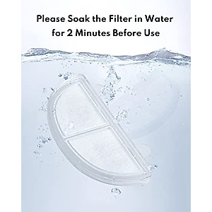 Homerunpet Pet Fountain Filters Replacement for Wireless Pumps Cat Water Fountain Dog Water Dispenser WF20/CF20