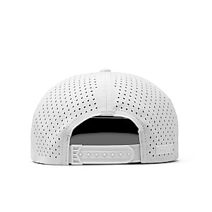 melin Coronado Brick Hydro, White, Men's Performance Snapback Hats, Water-Resistant Fitted Baseball Caps for Men & Women, Golf, Running, or Workout Hat, Medium-Large