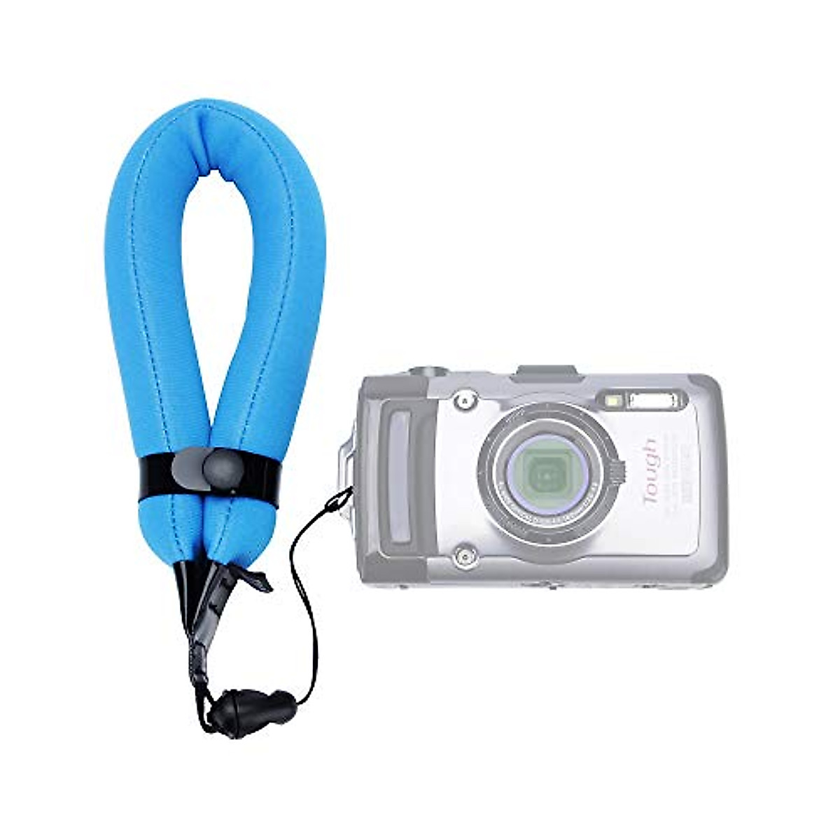 JJC Waterproof Camera Float Strap Cell Phone Float Strap Compatible with Olympus TG-6 TG-5 TG-4 Nikon W300 W100 Canon D30 Fuji XP140 XP130 XP90 XP80 & Smartphone Cell Phone Inside Waterproof Case