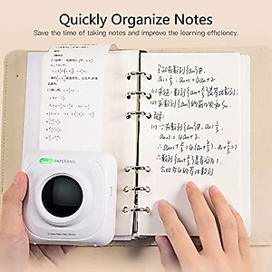 PAPERANG P1 Mini Pocket Printer BT Wireless Thermal Printer Portable Mobile Printer 200dpi for Photo Picture Receipt Memo Note Label Sticker Compatible with Android iOS Windows Mac