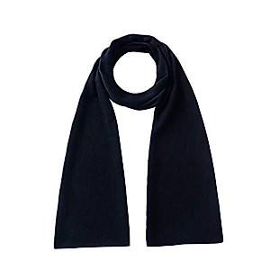 EURKEA 100% Cashmere Winter Scarf in Solid Colors with Gift Box for Women, Warm & Soft & Lightweight, Gift Ready, Black, Free Size