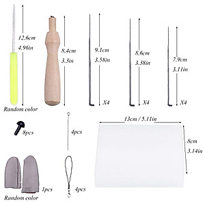 Needle Felting Starter Kit, Complete Needle Felting Tools Animal Doll Needle Felting Kit with Felting Needles, Instructions, Felting Foam Mat, and Other Tools, for Adults Beginner Supplies DIY Crafts