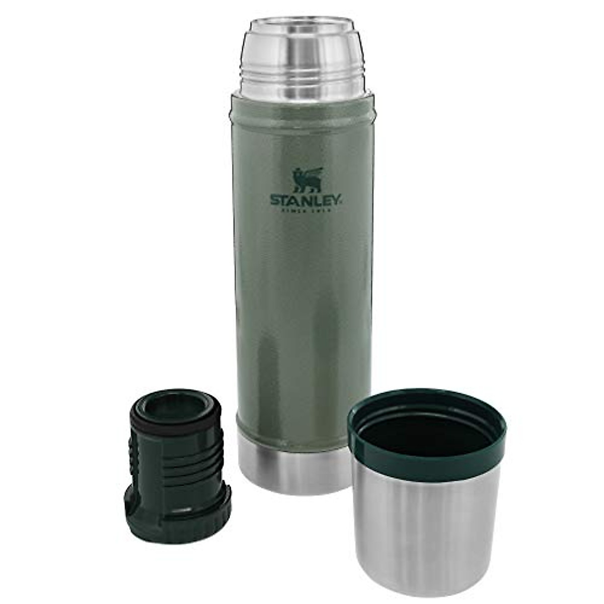 Stanley Classic Vacuum Insulated Wide Mouth Bottle - BPA-Free 18/8 Stainless Steel Thermos for Cold & Hot Beverages