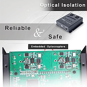 Pknight ArtNet DMX 1024 Ethernet Lighting Controller Interface，2 Universe/Truss Mountable/PoE CR021R