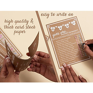 Party Hearty Baby Shower Games for Girl or Boy, 250 pcs 5 Games Activities Cards, Funny Baby Shower Games, Gender Neutral, Baby Shower Ideas