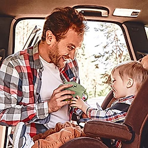 nohlerlife Silicone Snack Cups for Toddlers 2Pack| Spill Proof Food Containers| Baby Snack Catcher| Food Grade Silicone BPA Free, Dishwasher Safe