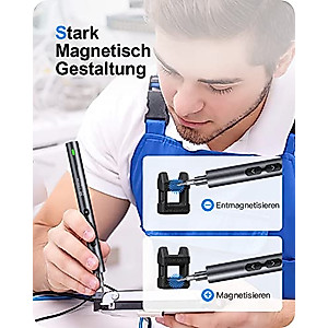 Kingsdun Mini Electric Screwdriver, 51 in 1 Cordless Precision Power Screwdriver Set with 48 Magnetic Bits, Rechargeable Repair Tool Kit with LED Lights for Phones Camera Watch Conputers Laptops Toys