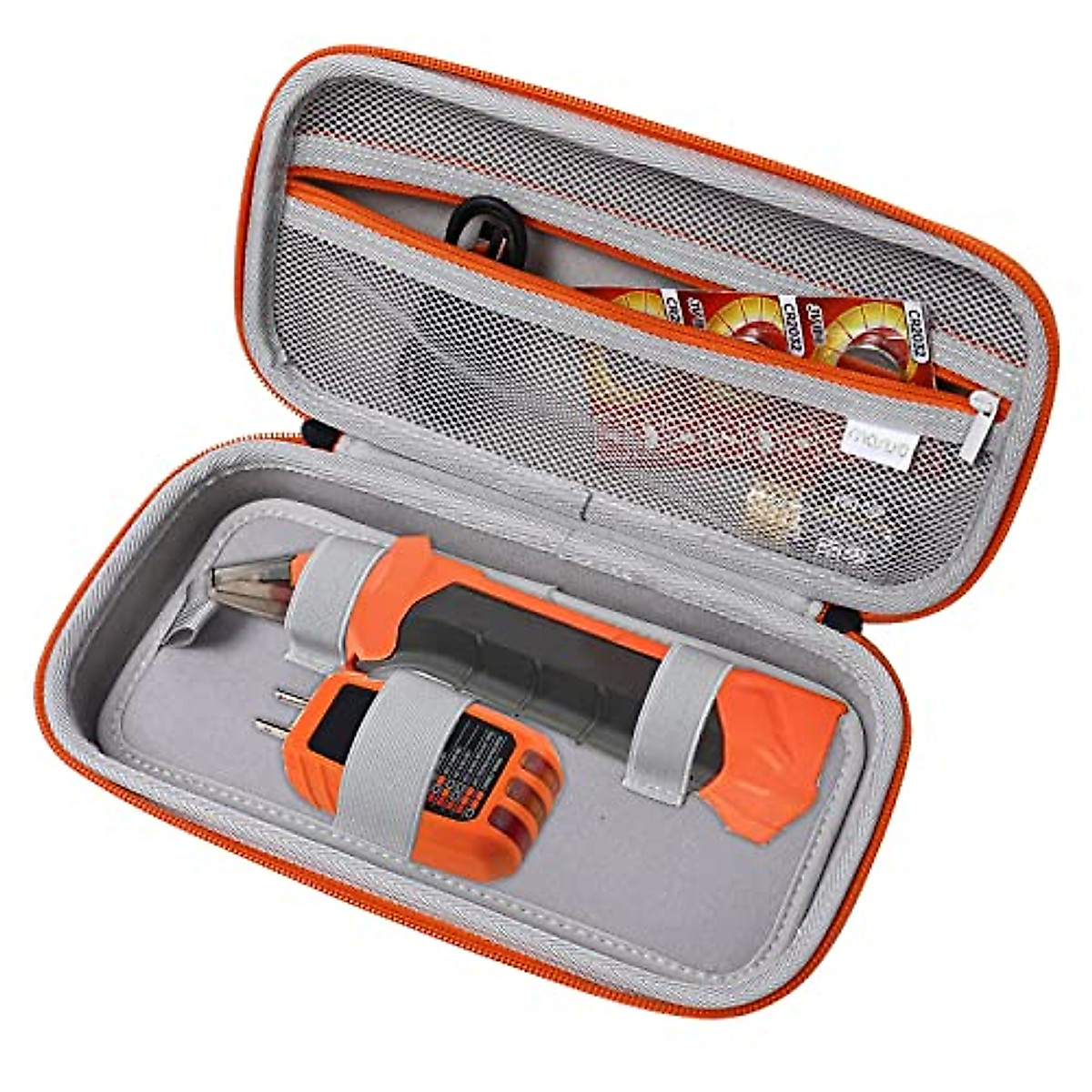 MOSISO Hard Carrying Case Compatible with Klein 80041 Outlet Repair Tool Kit & ET310 AC Circuit Breaker Finder Outlet Tester & RT250 GFCI Receptacle Tester, Lightweight Carrying Tools Box, Black