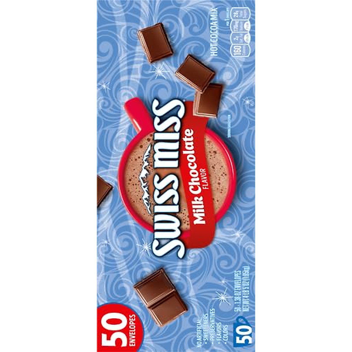 Swiss Miss Milk Chocolate Flavor Hot Cocoa Mix, 1.38 oz. 50-Count