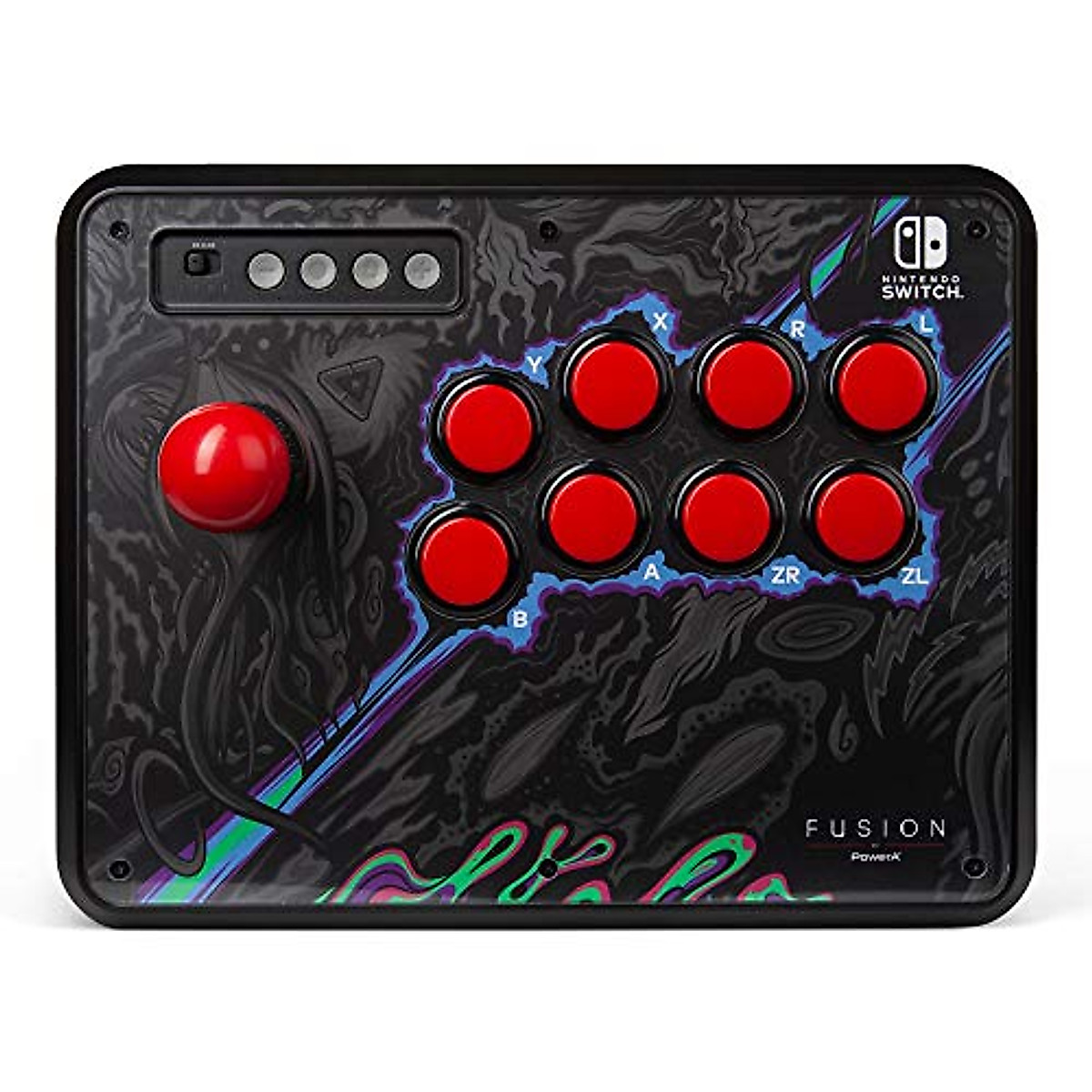 PowerA Fusion Wireless Arcade Stick for Nintendo Switch, Lite, Fight Stick, Gamepad, Game Controller, Bluetooth Controller, AA - Nintendo Switch