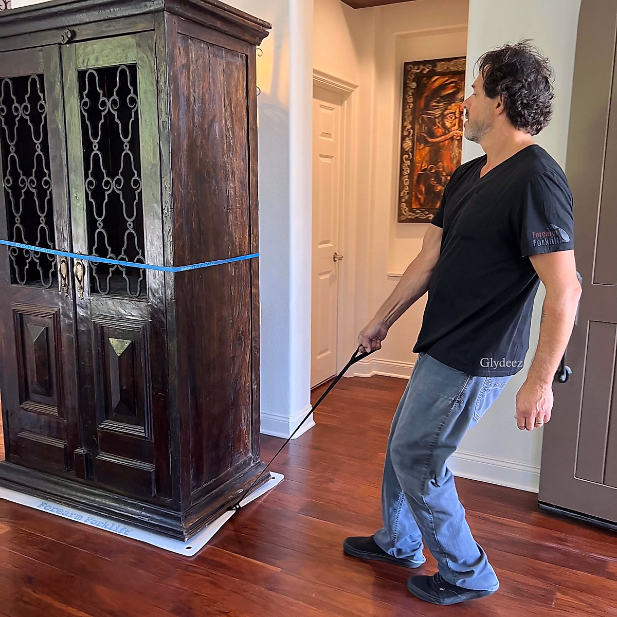 Forearm Forklift Glydeez Large Appliance Slider with Pull Strap | Plastic Appliance Glide with Handle | Move Appliances with One Hand | Protects Floors | Glides Easily, 48" x 29-7/8", Pack of 1