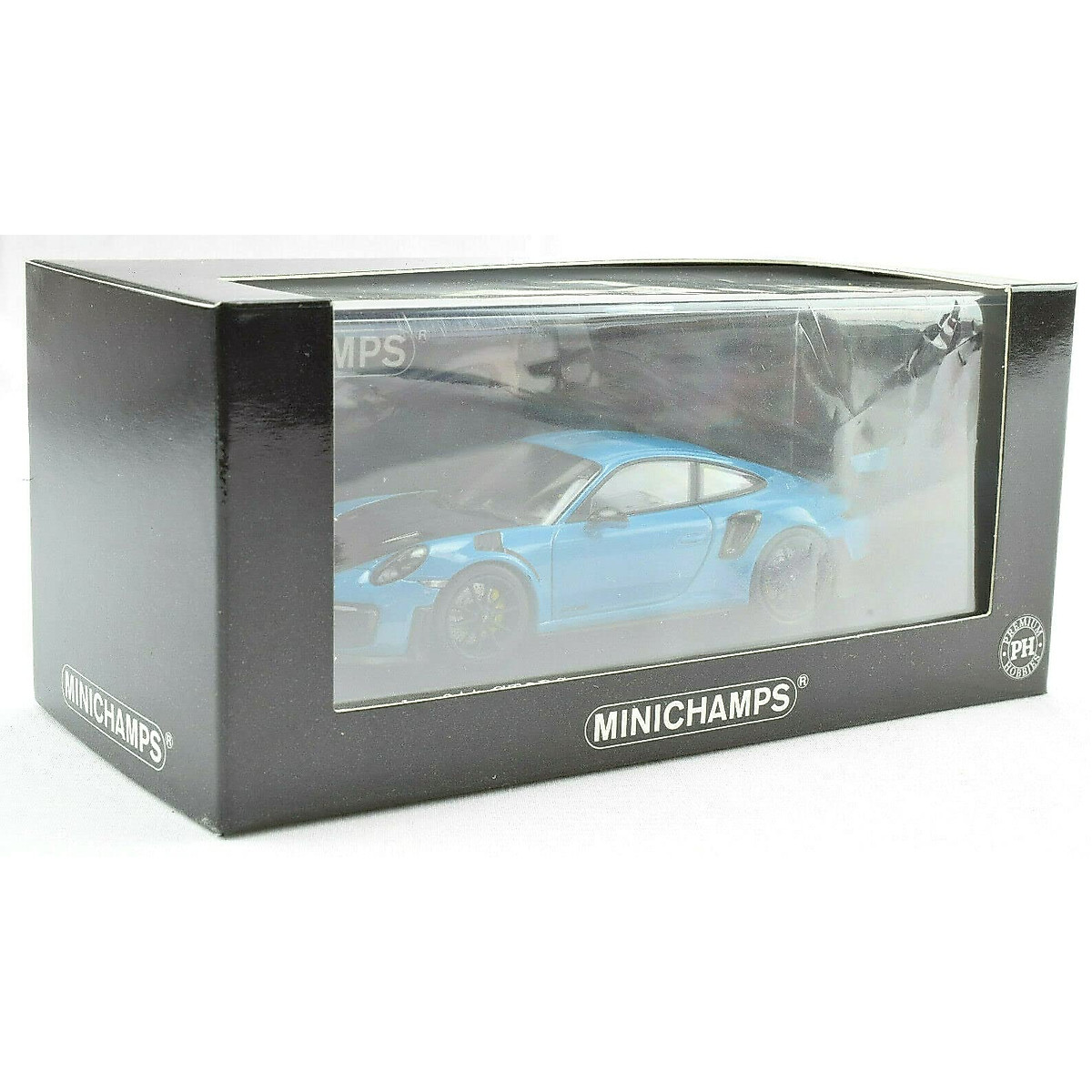 Minichamps x Premium Hobbies 911 991.2 Miami Blue GT2 RS 1:43 Diecast Car 413067240