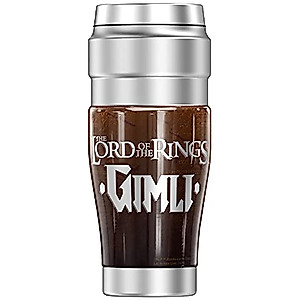 THERMOS The Lord of The Rings Gimli STAINLESS KING Stainless Steel Travel Tumbler, Vacuum insulated & Double Wall, 16oz