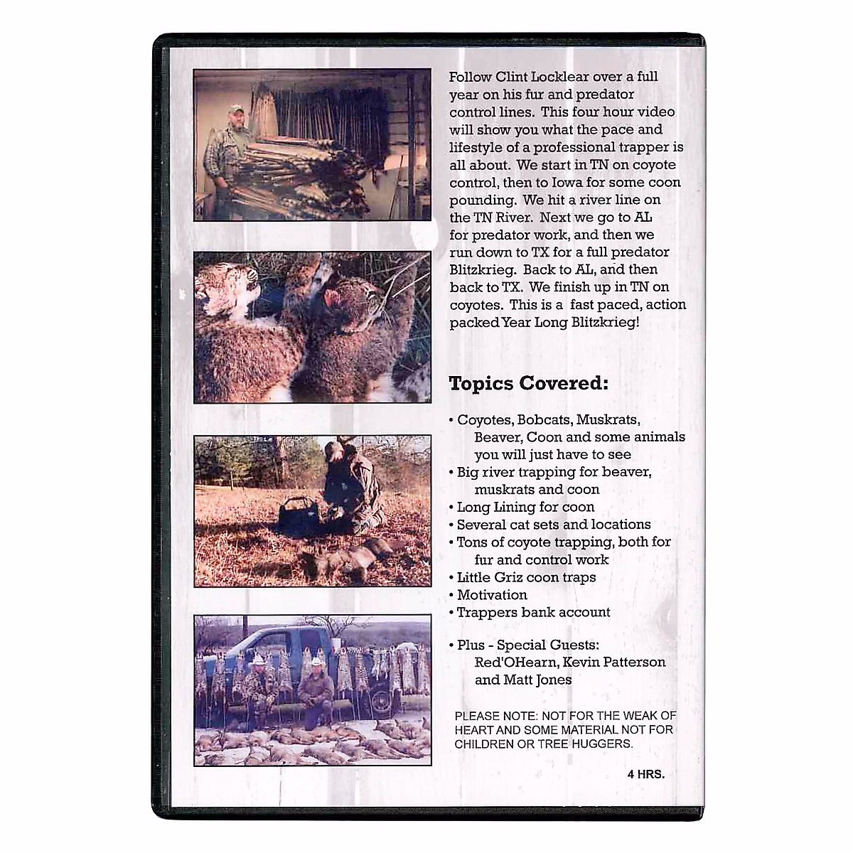 Year Long Blitzkrieg - Clint Locklear - Animal Trapping DVD