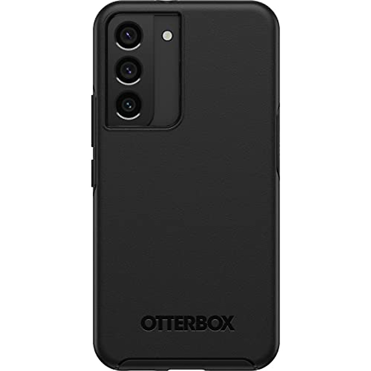 OtterBox Galaxy S22 Symmetry Series Case - BLACK, ultra-sleek, wireless charging compatible, raised edges protect camera & screen