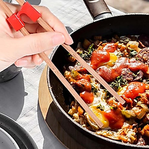 42 PCS Reusable Chopsticks Helpers Training Chopstick Hinges Connector Practice Chinese Chopstick Helper, Multicolor Non-Slip Portable Practice Chopsticks for Adults, Kids, Beginner, Trainers