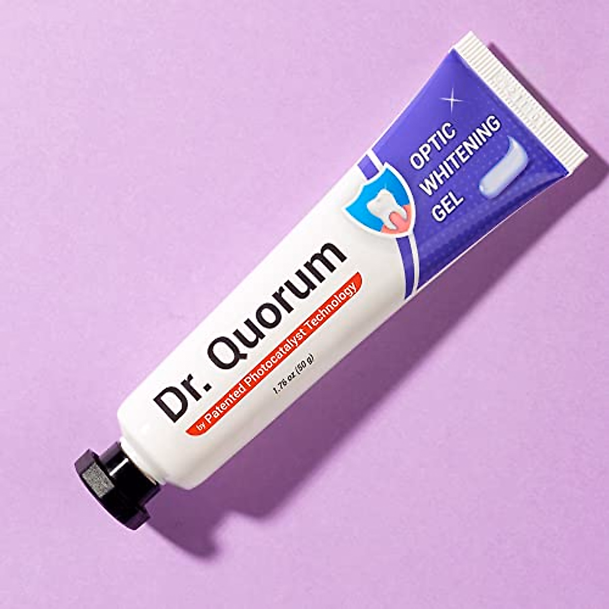 Dr. Quorum Optic Whitening Gel (50 g) 2 Packs, Teeth Whitening Gel, Patented Phtocatalyst Teeth Whitener, Carbamide Peroxide contained, Express Teeth Whitening, Teeth Whitening at Home