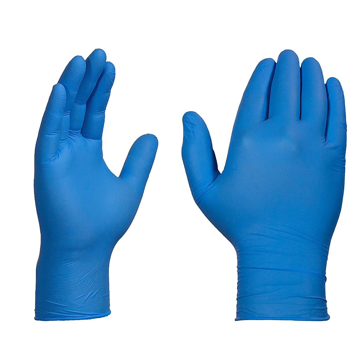 X3 Blue Nitrile Disposable Industrial Gloves, 3 Mil, Latex/Powder-Free, Food-Safe, Non-Sterile, Textured, Large, Case of 1000