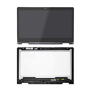 LCDOLED Replacement 13.3 inches B133HAB01.0 NV133FHM-A11 FullHD LCD Display Touch Screen Digitizer Assembly with Bezel for Dell Inspiron 13 5368 i5368 5378 i5378 5379 i5379 CD3Q3C2 (2D Webcam Holes)
