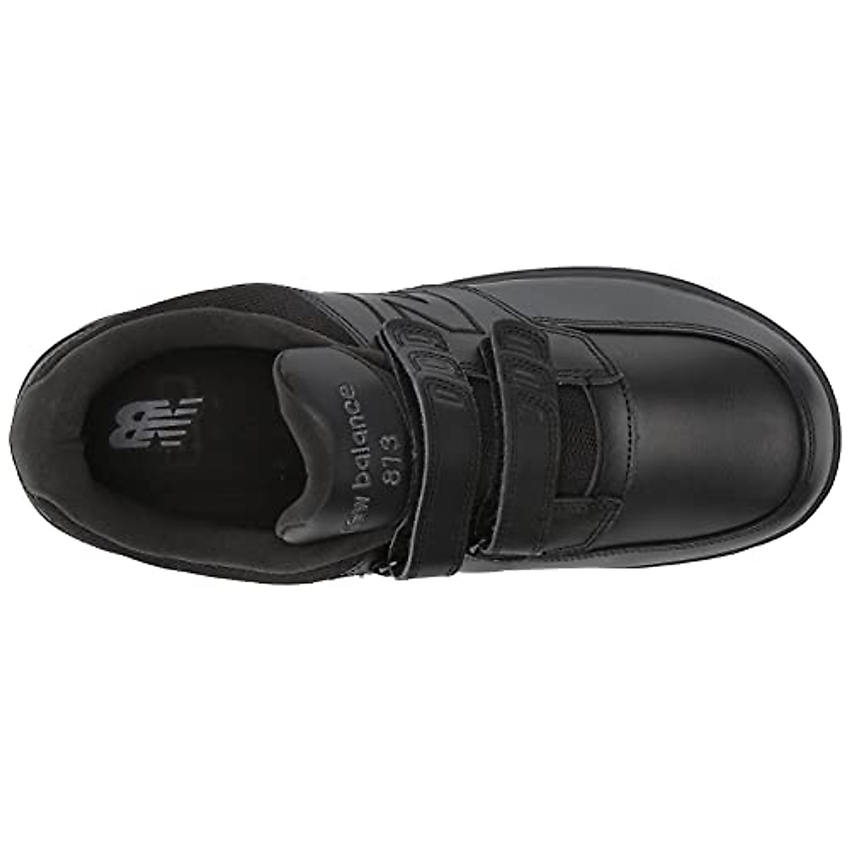 New Balance Men's 813 V1 Hook and Loop Walking Shoe, Black, 10 X-Wide