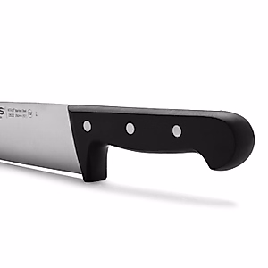 Arcos Butcher Knife 10 Inch Nitrum Stainless Steel and 250 mm blade. 353 gr. Professional Cleaver Knife. Ergonomic Polyoxymethylene POM Handle. Series Universal. Color Black
