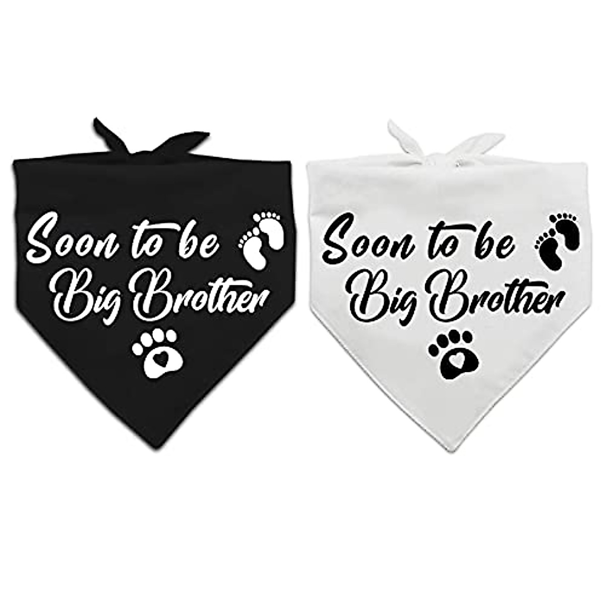Soon to Be Big Brother Blue Dog Bandanas, Gender Revealing Dog Scarf Photo Prop, Pet Accessories for Dog Lovers, Pet Baby Announcement Scarf Accessories, Pack of 2